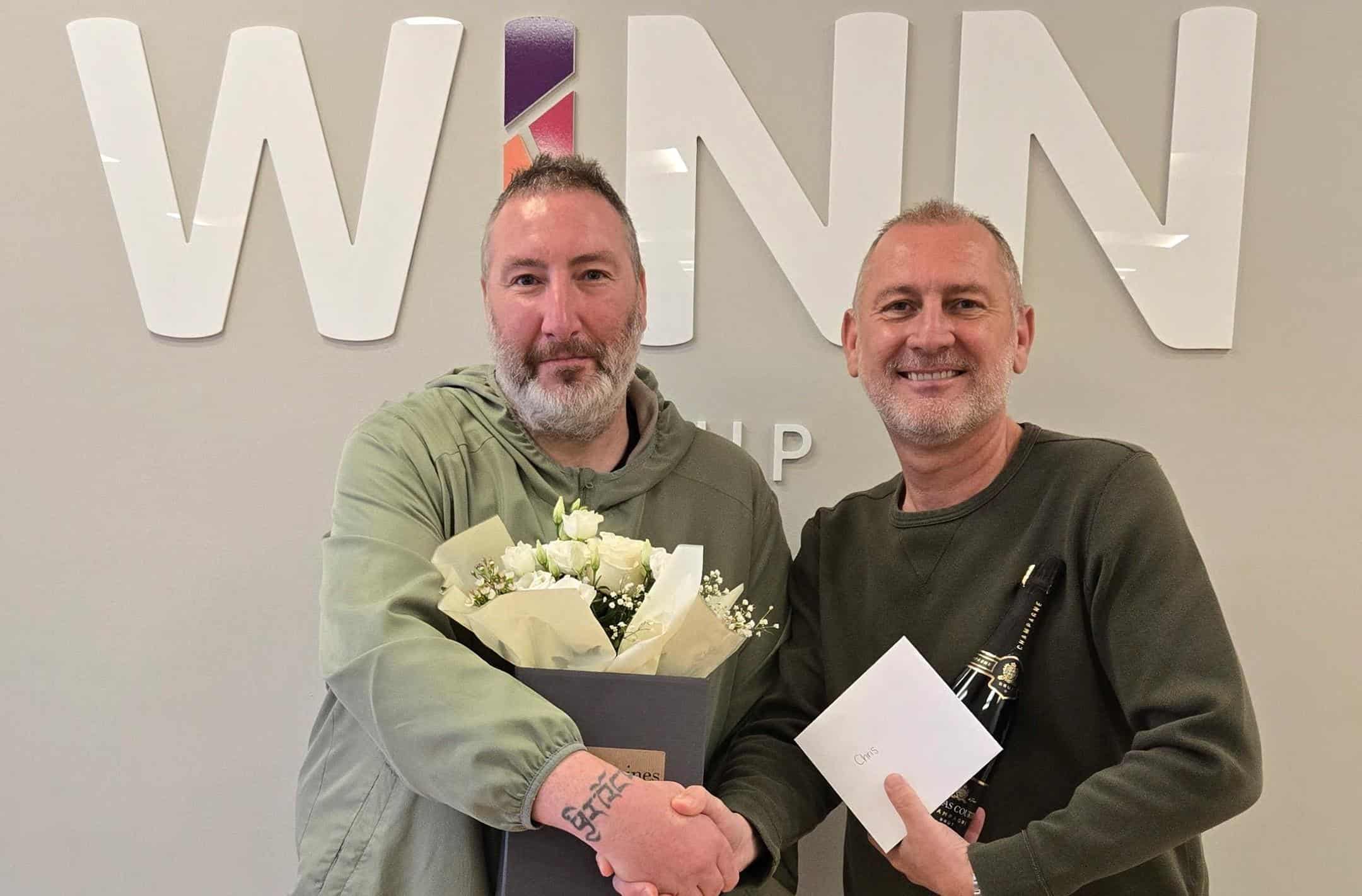 Chris Cullingworth Achieves 20 Years at Winns